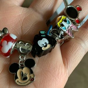 Pandora | Jewelry | Nib New Pandora Pave Clasp Bracelet W Disney Mickey ...